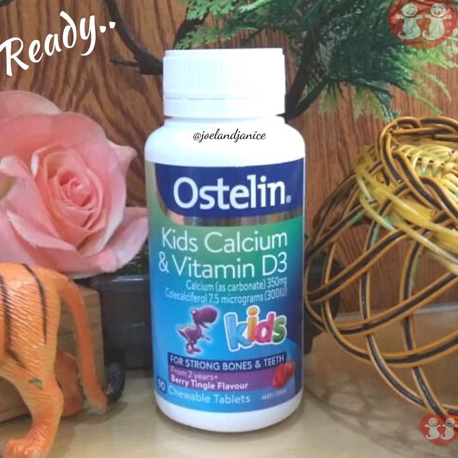Jual Ostelin vid D & calcium kids 90caps | Shopee Indonesia