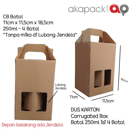 Jual Kardus Corrugated Box CB Botol 250ml & CB Botol 500ml / Kardus ...