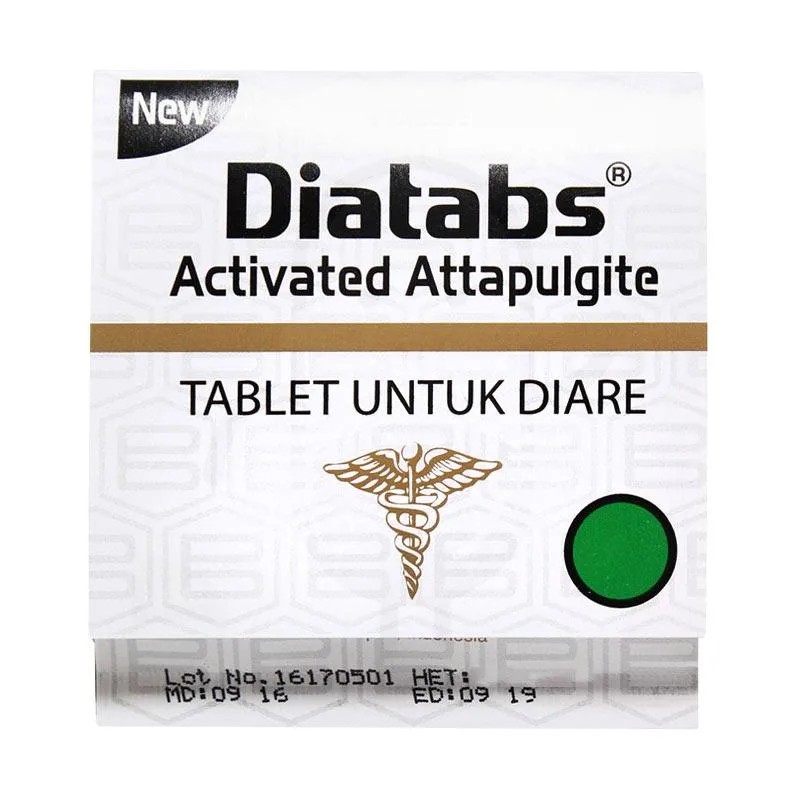 Jual New Diatab obat diare kemasan strip isi 4 tablet | Shopee Indonesia