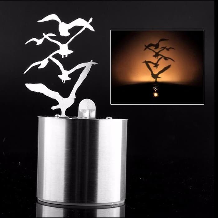 Jual Lampu LED Proyeksi Bayangan Model Birds Nest - Silver | Shopee ...