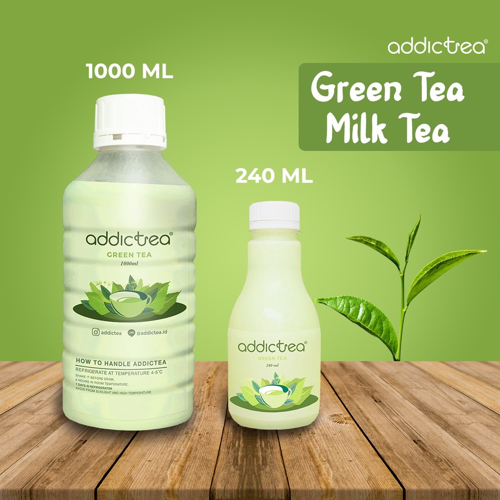Jual Addictea Teh Susu Rasa Greentea - Minuman Botol Milk tea berbagai ...