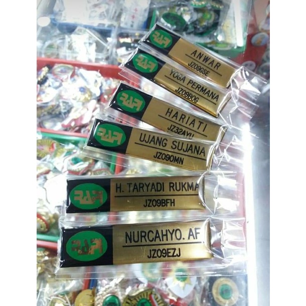 Jual Papan Nama | Name Tag | Nama Dada Logo RAPI + Nama CALLSIGN ...