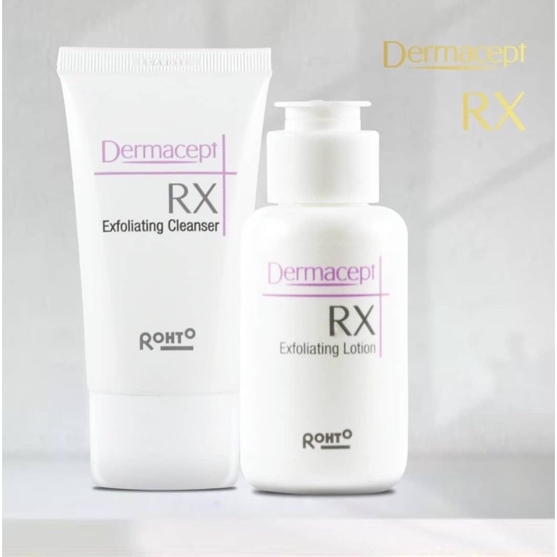 Jual Dermacept RX Exfoliating cleanser dan lotion 50 gr | Shopee Indonesia