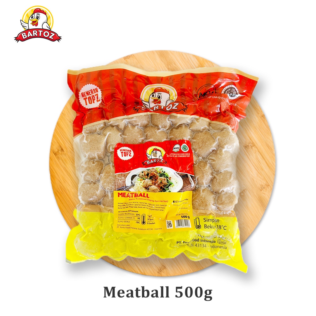 Jual Bartoz Meatball 500 Gram Bakso Ayam Daging Pilihan | Shopee Indonesia