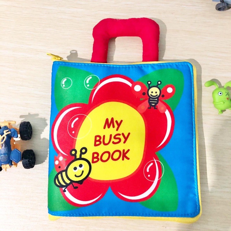 Jual my busy book, buku kain , soft cloth book aktivitas untuk bayi dan ...