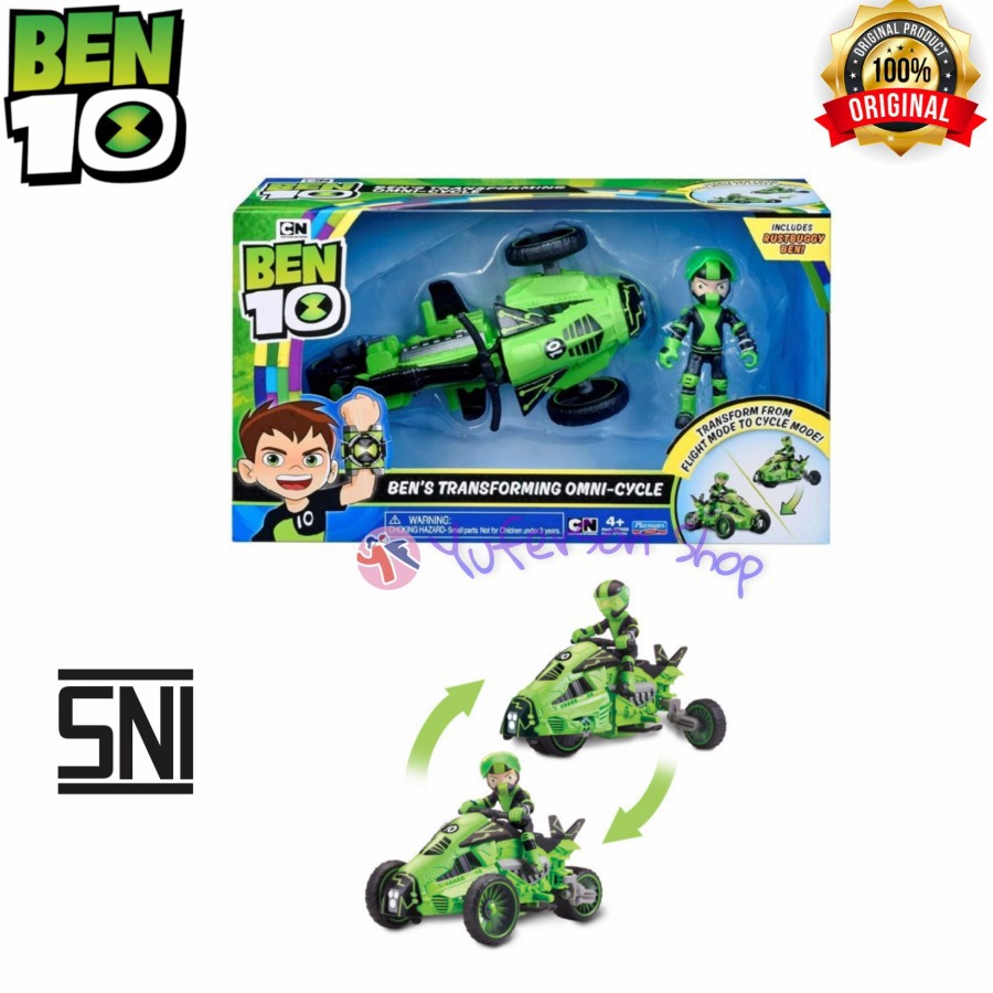 Jual BEN 10 Ben's Transforming Omni-Cycle Original | Shopee Indonesia