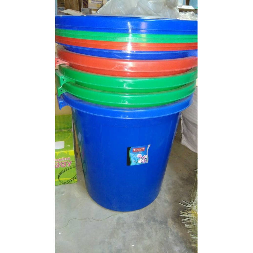 Jual Ember / Tong Air 55 Liter + Tutup GAJAH PLASTIK Bagus (GOJEK ONLY ...