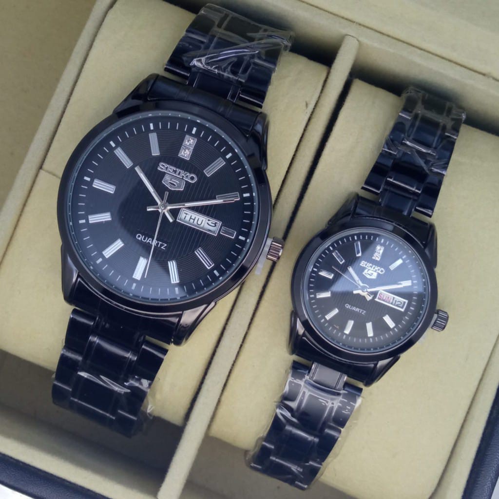 Jual Jam Tangan SEIKO Couple Anti Air/dapat free box dan batree ...