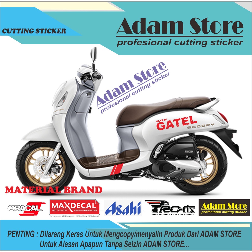 Jual sticker honda scoopy model koe gatel sticker new scoopy 2021 ...