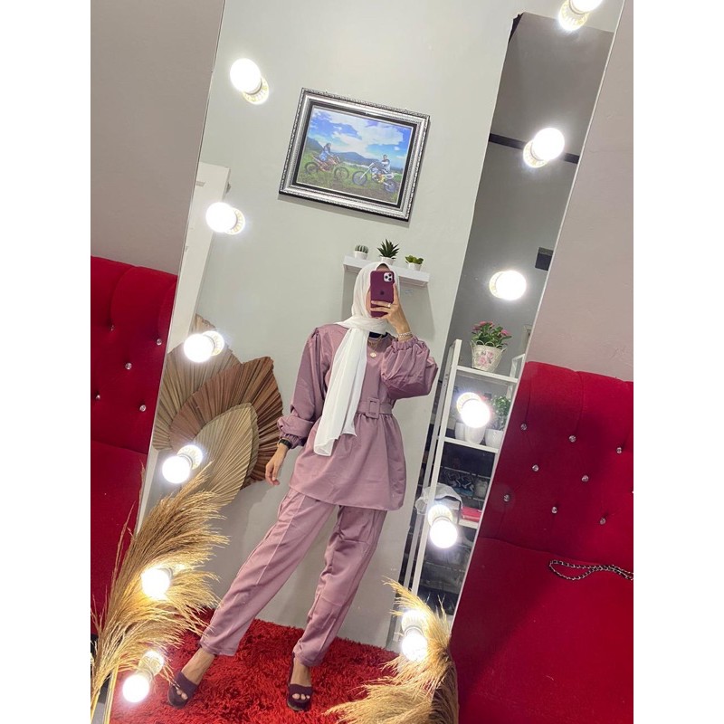 Jual one set citra saten (purple,lime,ijo,peach) | Shopee Indonesia