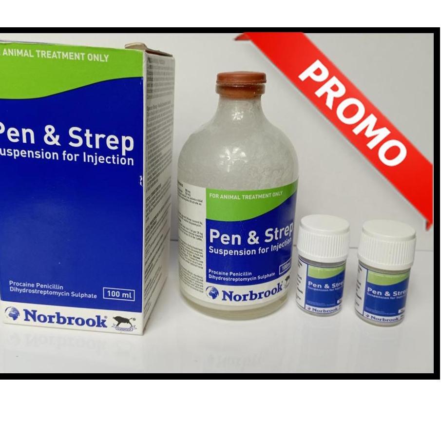 Jual LANGSUNG KIRIM.. Pen & Strep (Penstrep) Norbrook- 100 ml , Obat ...