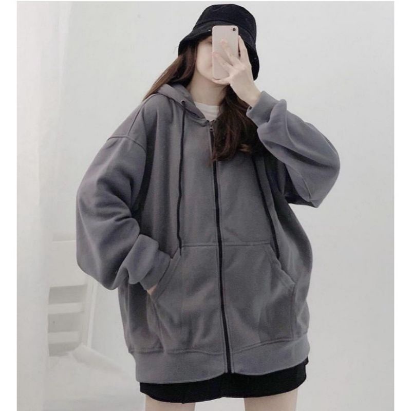 Jual Jacket Ziper Hoodie Oversize Mlxlxxl Size Sweater Ziper Hoodie Polos Priawanita