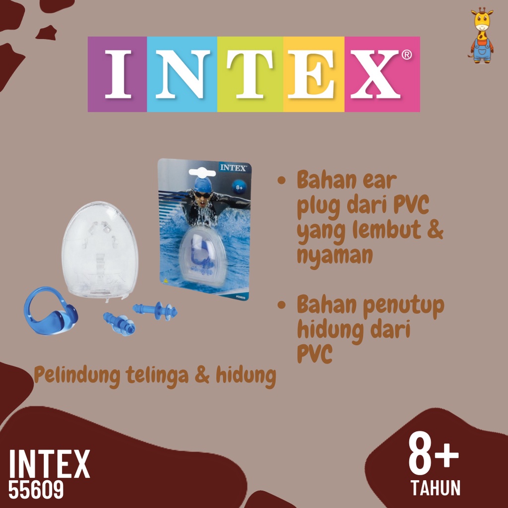 Jual Intex 55609 Ear Plugs Nose Clip - Pelindung Telinga & Hidung ...