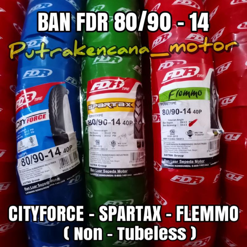 Jual BAN FDR 80/90-14 PRODUKSI TERBARU 2025 - VARIO, BEAT, SCOOPY, MIO, XRIDE, XEON - NON ...