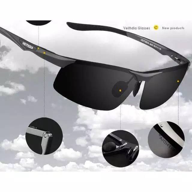 Jual Sunglass Kacamata Original Polarized Pria Veithdia 6529 Premium | Shopee Indonesia