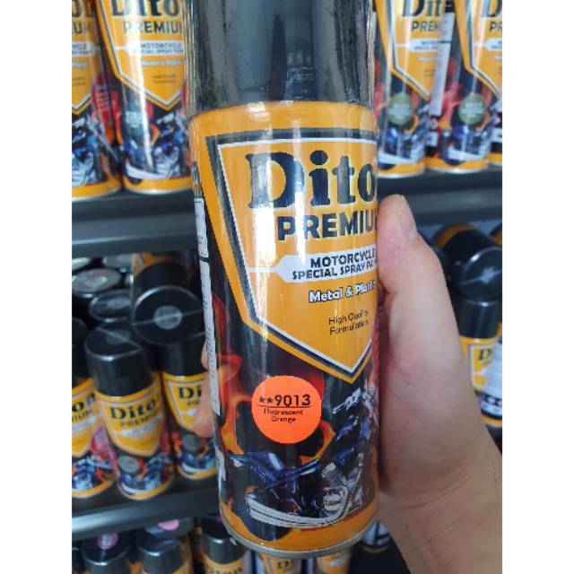 Jual 9013 Fluorescent Orange Diton Premium 400cc warna stabilo | Shopee ...