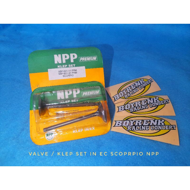 Jual VALVE SET / PAYUNG KLEP SCORPIO NPP - BOYRENK RACING | Shopee Indonesia