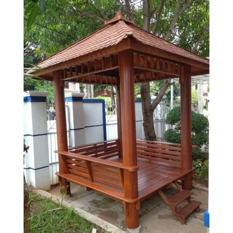 Jual Gazebo tiang bulat minimalis | Shopee Indonesia