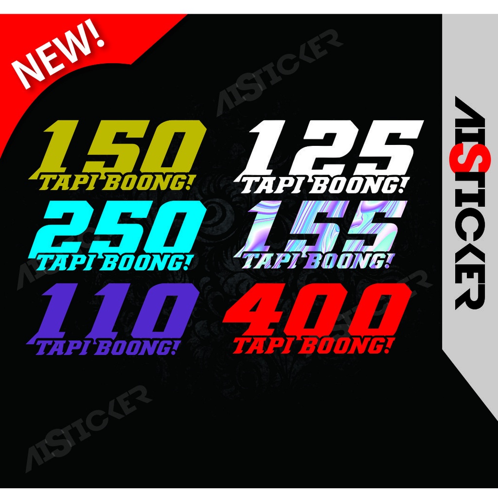 Jual STICKER CC 110 125 150 155 TAPI BOONG TAPI BOHONG ll STICKER CUTTING TAPI BOHONG | Shopee ...