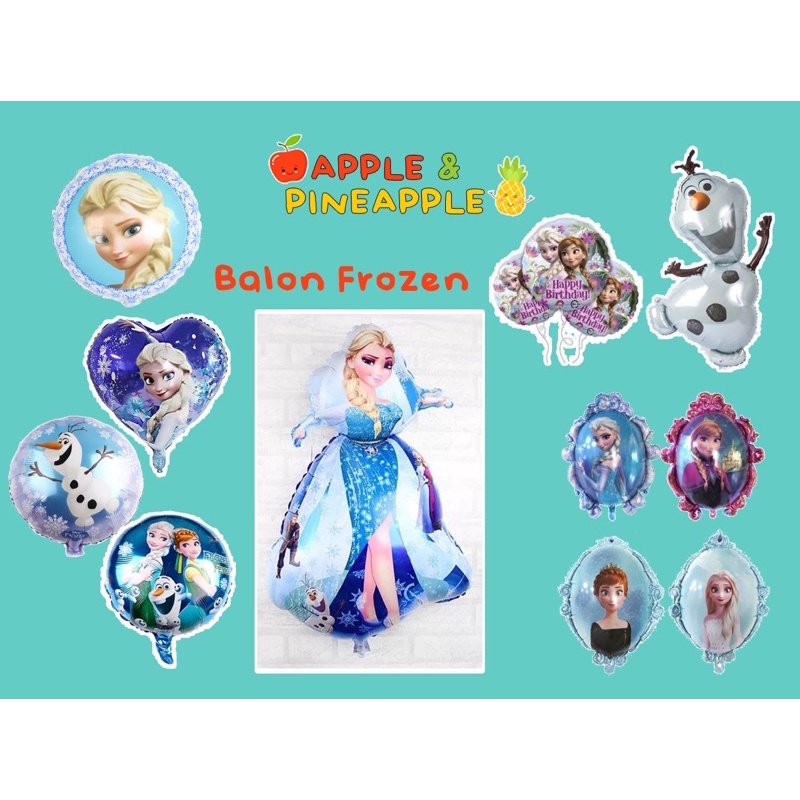 Jual Balon Foil Frozen Elsa Anna Disney Princess Olaf Jumbo Snowman ...