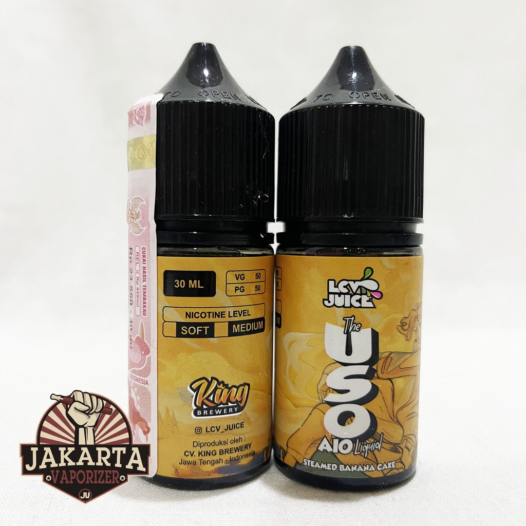 Jual USO AIO CAKE LADY STEAMED BANANA CAKE 30ML 3MG 6MG BY LCV | Shopee Indonesia