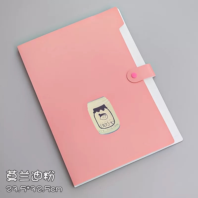 Jual B 081 | FILE FOLDER 6 SLIDE MOTIF POLOS | DOCUMEN BAG 6 POCKET ...