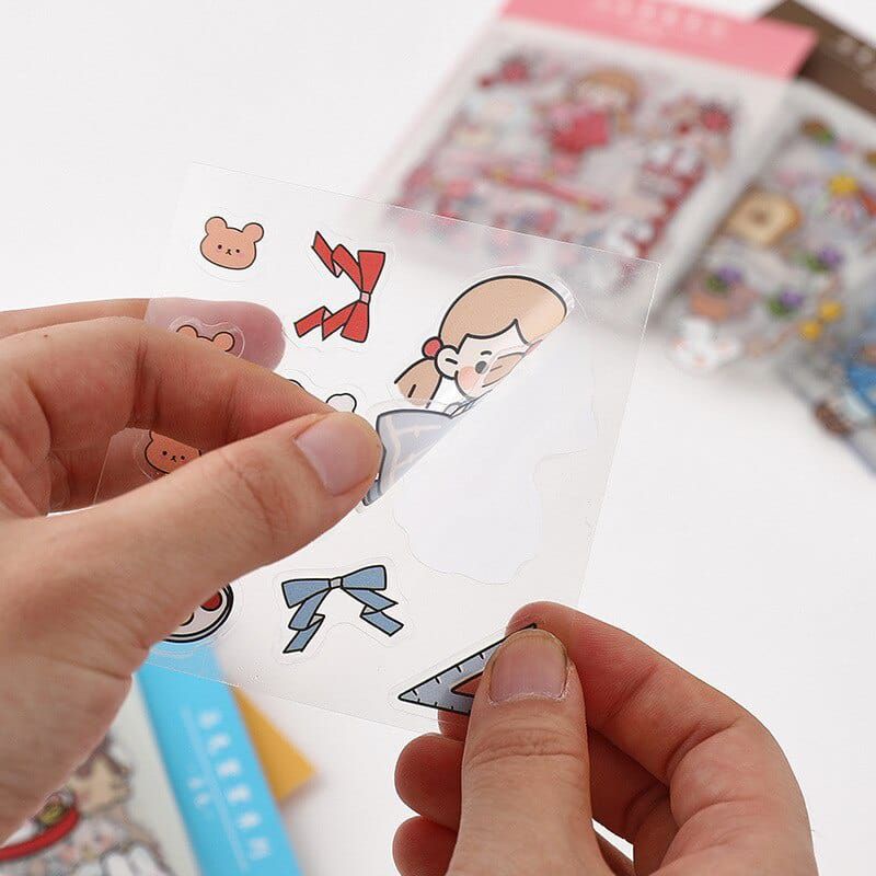 Jual 20 Sheets Sticker Kawaii Cute Stiker Kartun Anti Air PET Lucu ...