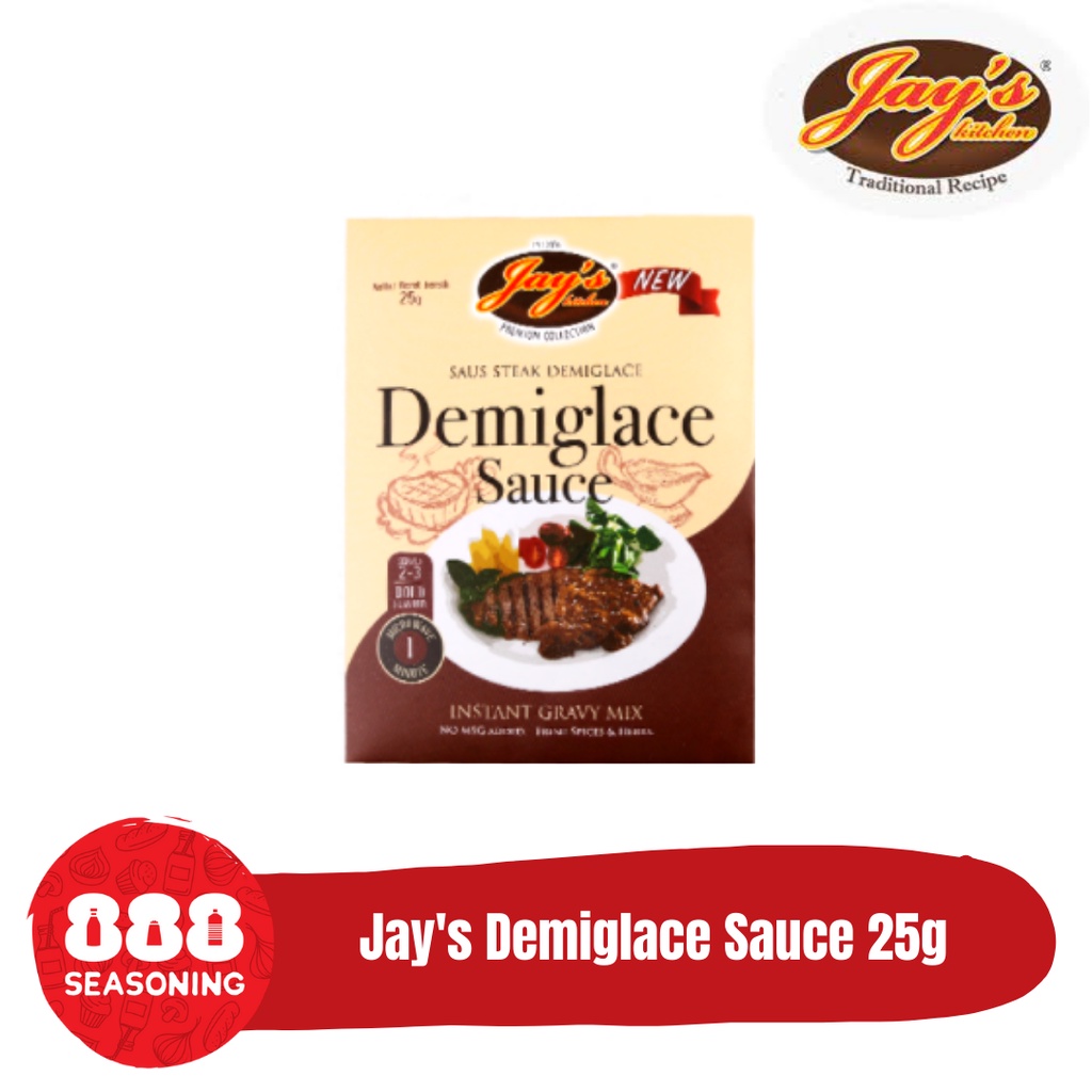 Jual JAY'S JAYS DEMIGLACE SAUCE (Sauce Steak Demi Glace) 25g | Shopee Indonesia