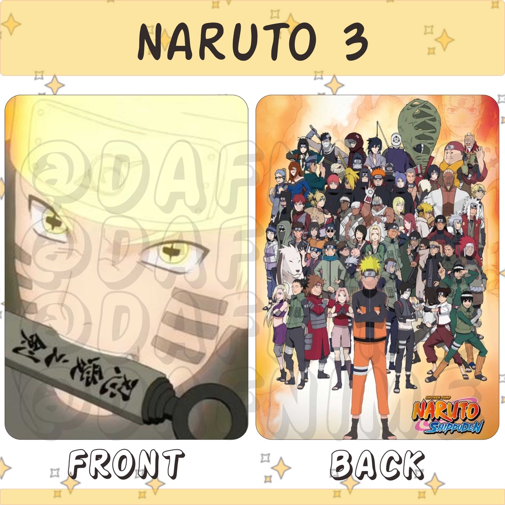 Jual NARUTO ANIME EDITION PHOTOCARD ANIME | Shopee Indonesia
