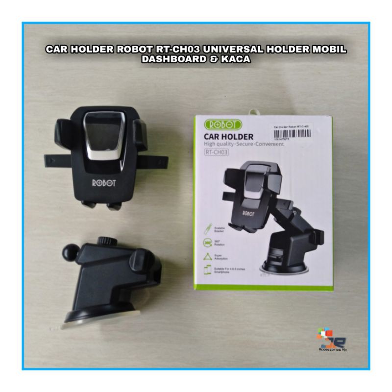 Jual CAR HOLDER ROBOT RT-CH03 UNIVERSAL HOLDER MOBIL DASHBOARD & KACA ...
