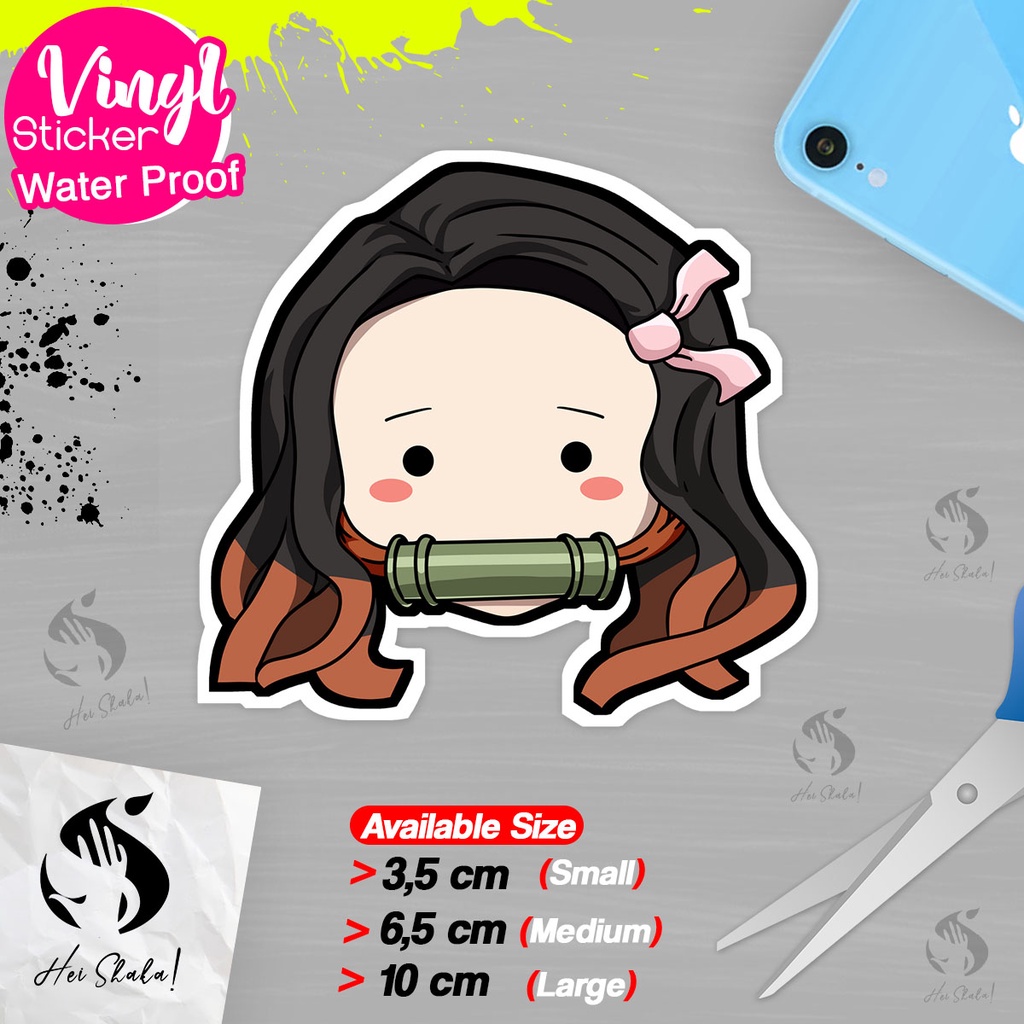 Jual Stiker Nazuko Kamado 0002 Demon Slayer Kimetsu No Yaiba Sticker ...