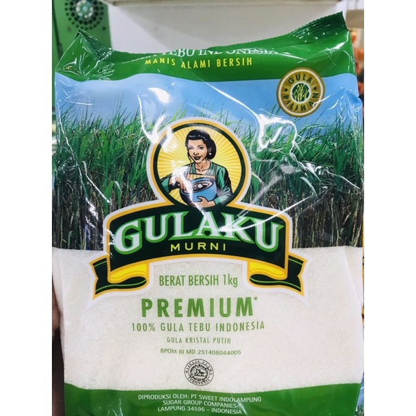 Jual GULAKU Gula TEBU Premium Hijau / Kuning 1kg | Shopee Indonesia