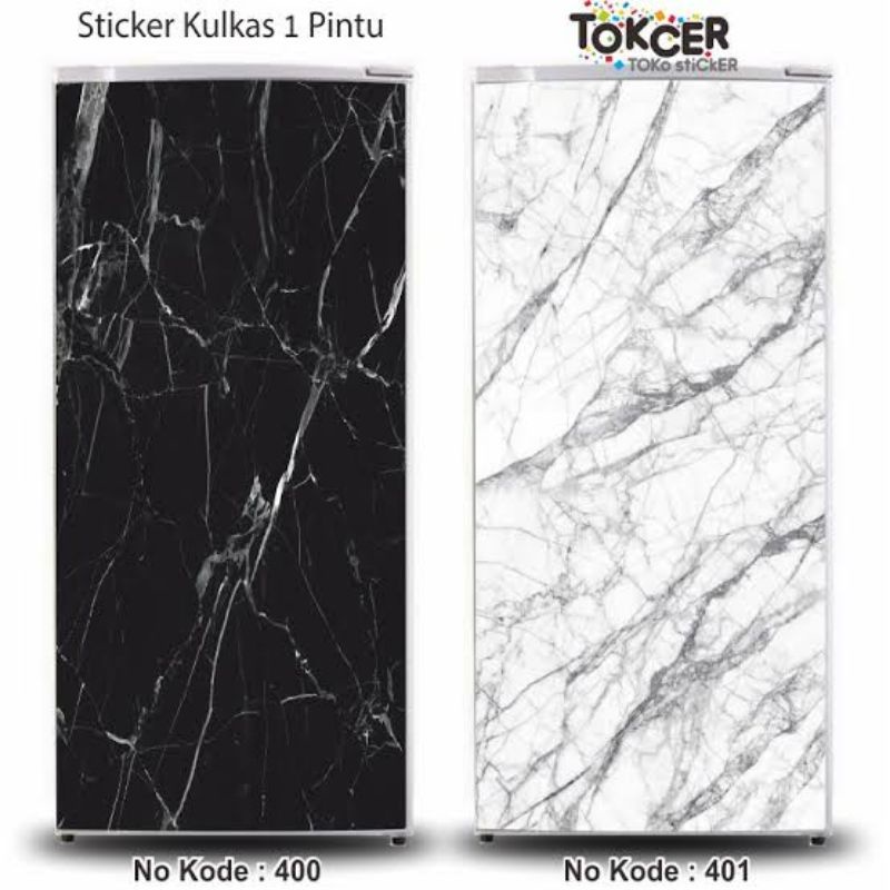 Jual Wall Sticker / Stiker Kulkas 1 pintu / Stiker Kulkas 2 Pintu motif ...