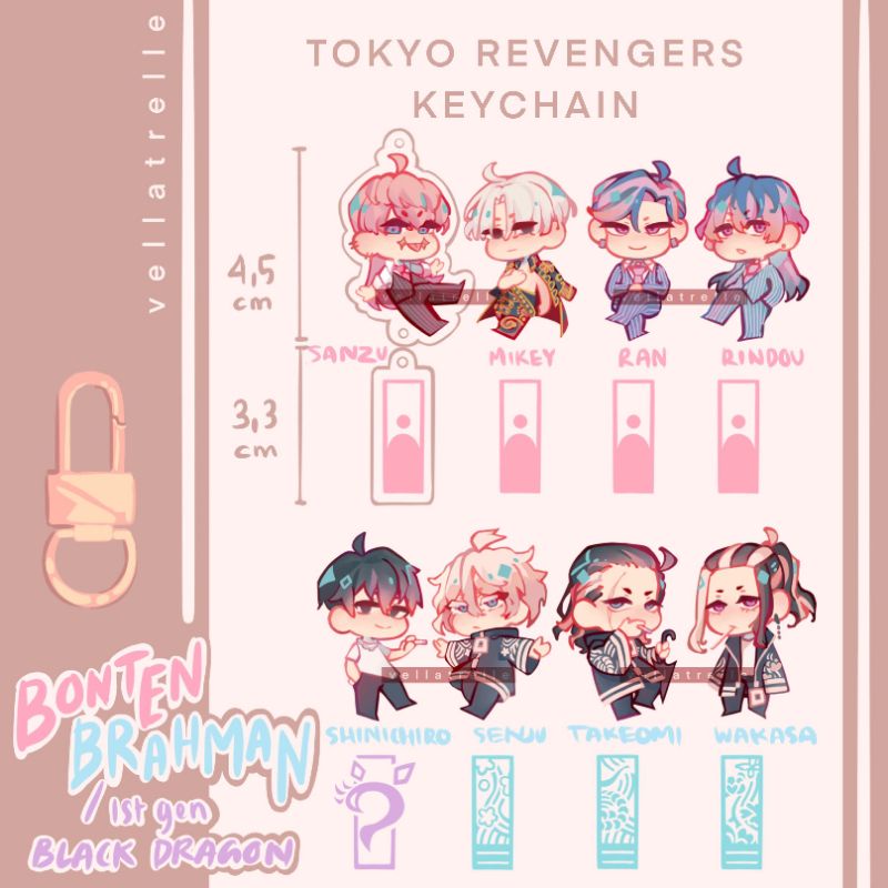 Jual Keychain Tokyo Revengers Bonten / Brahman | Shopee Indonesia