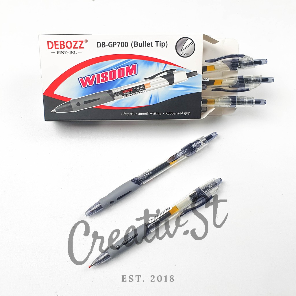 Jual DEBOZZ Pulpen Pena Bolpen Gel Pen Db-Gp700 Wisdom 0.5 Mm | Shopee ...