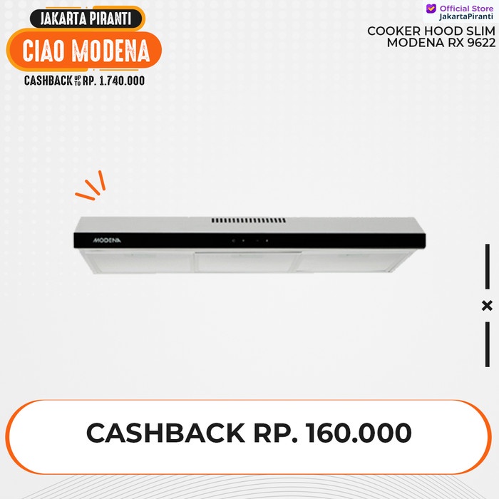Jual Penghisap Asap Dapur Slim Hood Modena RX 9622 - Cooker Hood 90 cm | Shopee Indonesia