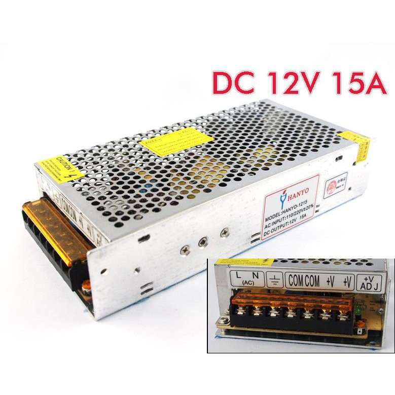 Jual POWER SUPPLY Switching 12V 15A POWER 12V 15 AMPERE | Shopee Indonesia