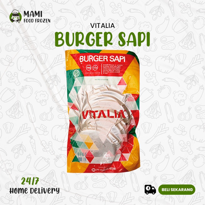 Jual Vitalia Burger Sapi isi 10pcs (250gr) | Shopee Indonesia