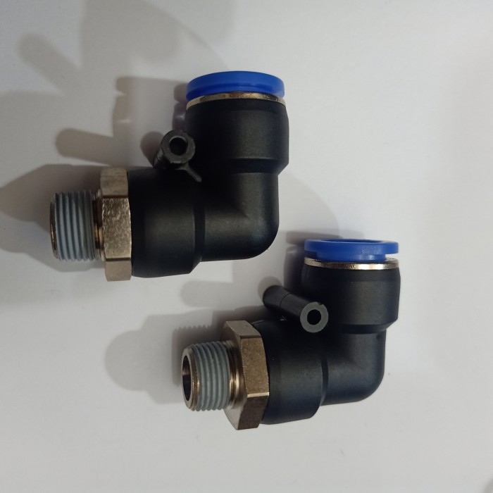 Jual Nepel / Fitting pneumatic elbow PL 12mm - 1/8"inch high quality ...