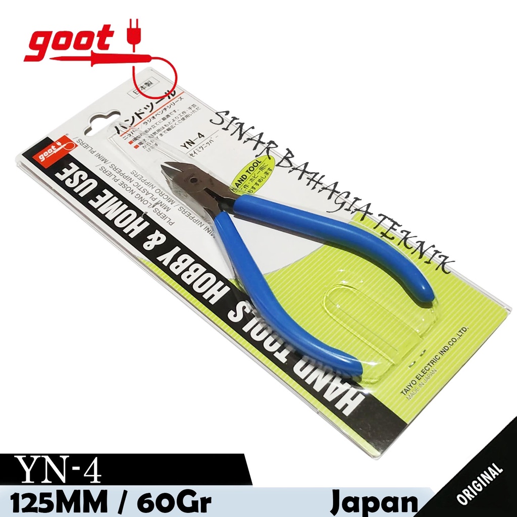Jual GOOT JAPAN TANG POTONG YN4 / PEMOTONG KAWAT YN 4 / MICRO NIPPERS ...