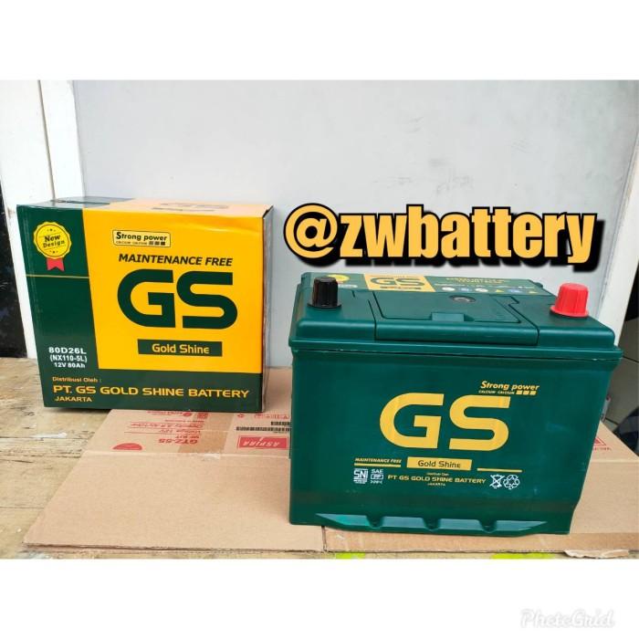 Jual Aki 80D26L / Nx110-5L Gs Mf 12 Volt 80 Ampere | Shopee Indonesia