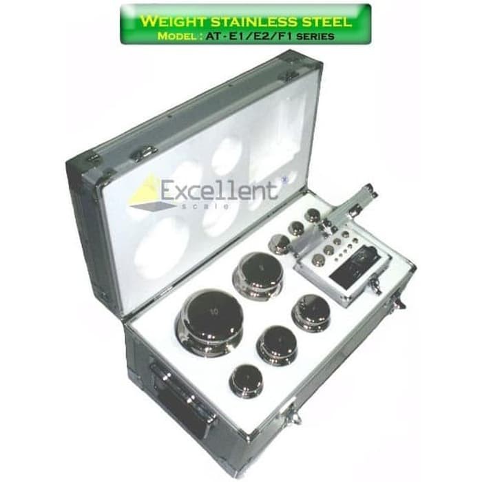 Jual Anak Timbangan Kelas F1 (1 Set) EXCELLENT AT-F1-1mg-200g | Shopee Indonesia