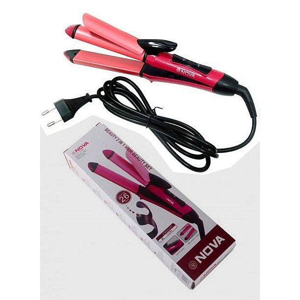 Jual Catok nova mini 2in1 2 in 1 curly straight lurus keriting | Shopee ...