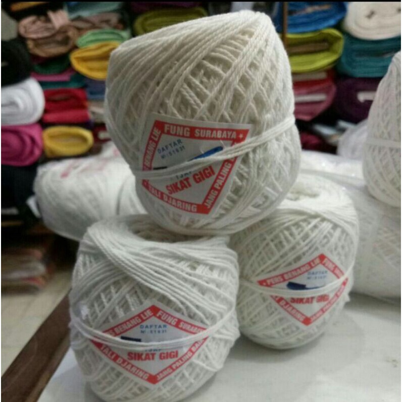 Jual BENANG COTTON CAP SIKAT GIGI - UKURAN ROLL BESAR - 1pack | Shopee ...