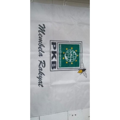 Jual bendera PKB baru dengan tambahan tawon dan bendera partai lainnya ...