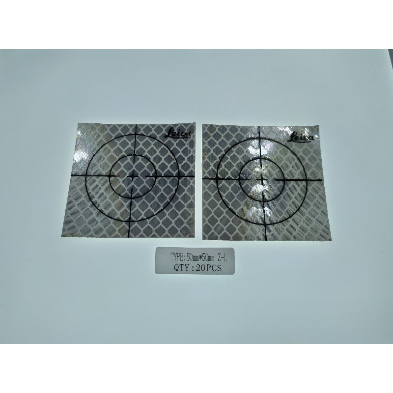 Jual reflector 50x50mm Sheet Silver - Survey Sticker Target ...