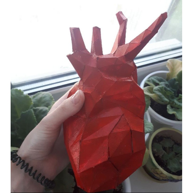 Jual Low Poly Deadra Heart Papercraft | Shopee Indonesia