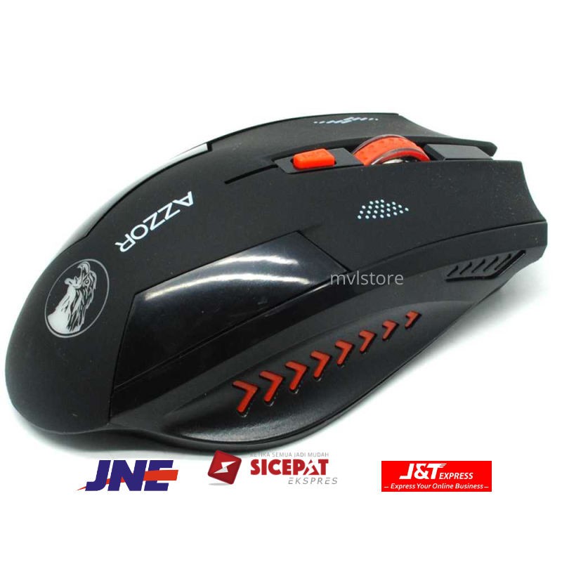 Jual MVL Azzor Mouse Gaming Wireless Rechargeable USB 2400 DPI 2.4G ...