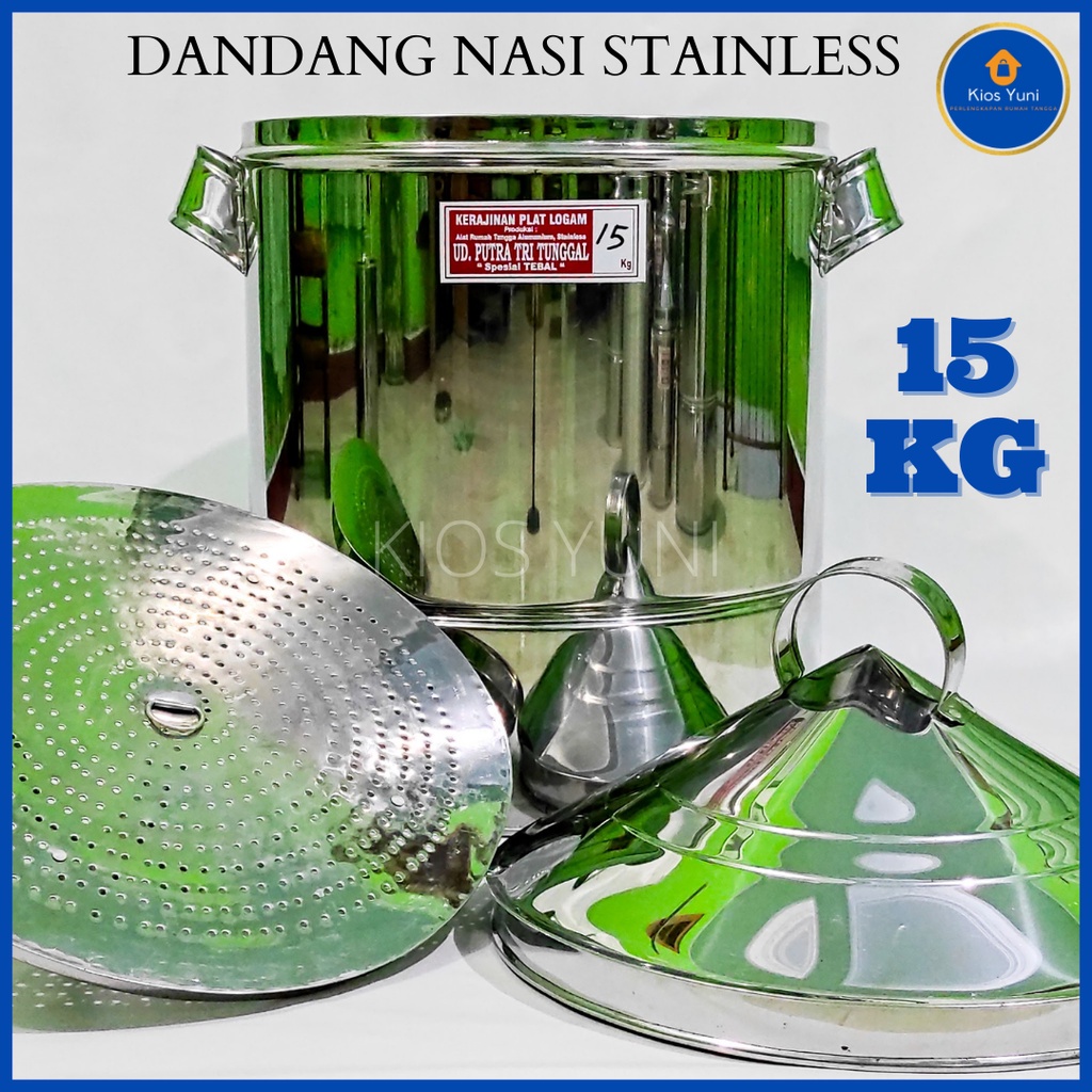 Jual Dandang Nasi Stainless 15 Kg / Dandang Kukusan / Dandang Besar ...