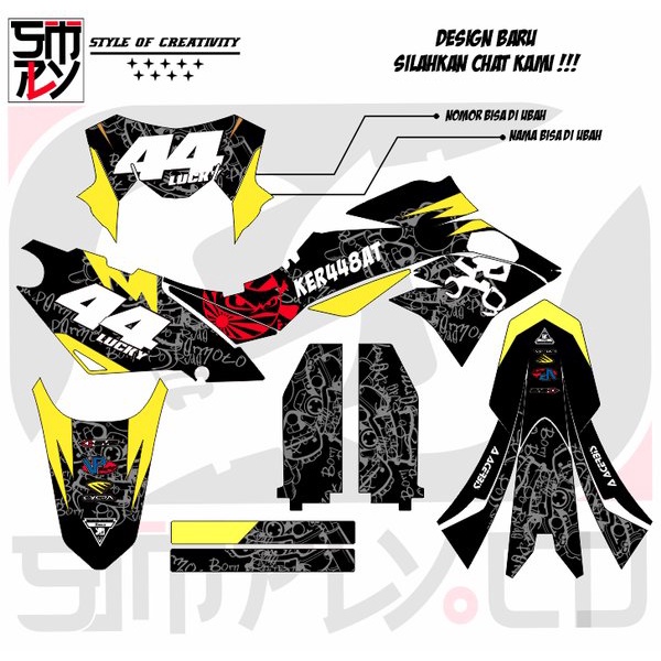 Jual Decal motor dtreker custom design bahan graftac full body | Shopee ...